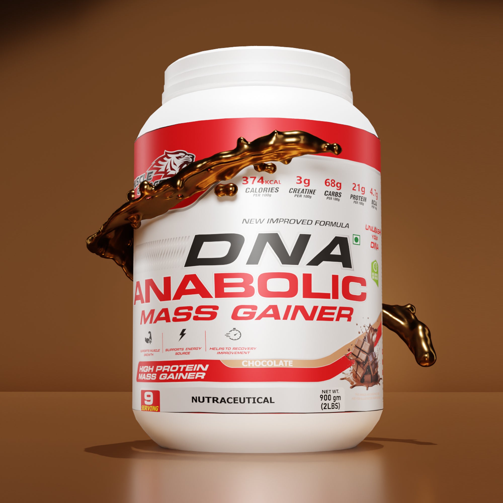DNA Anabolic Mass Gainer 900g – High-Calorie Gainer