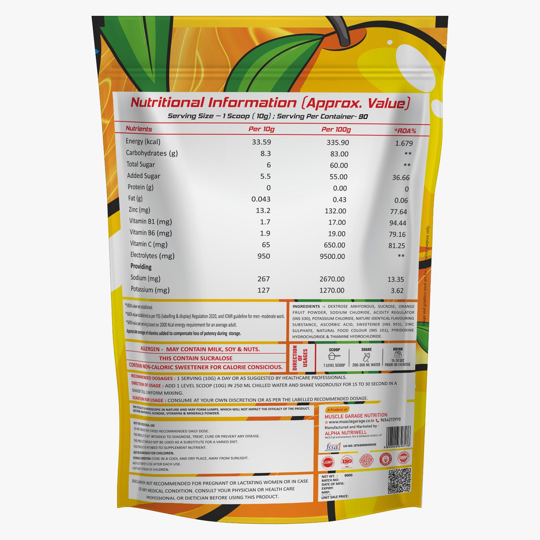 MG Goat Hydration Refuel Energy Drink – 900g (2Lbs) | Electrolyte ...