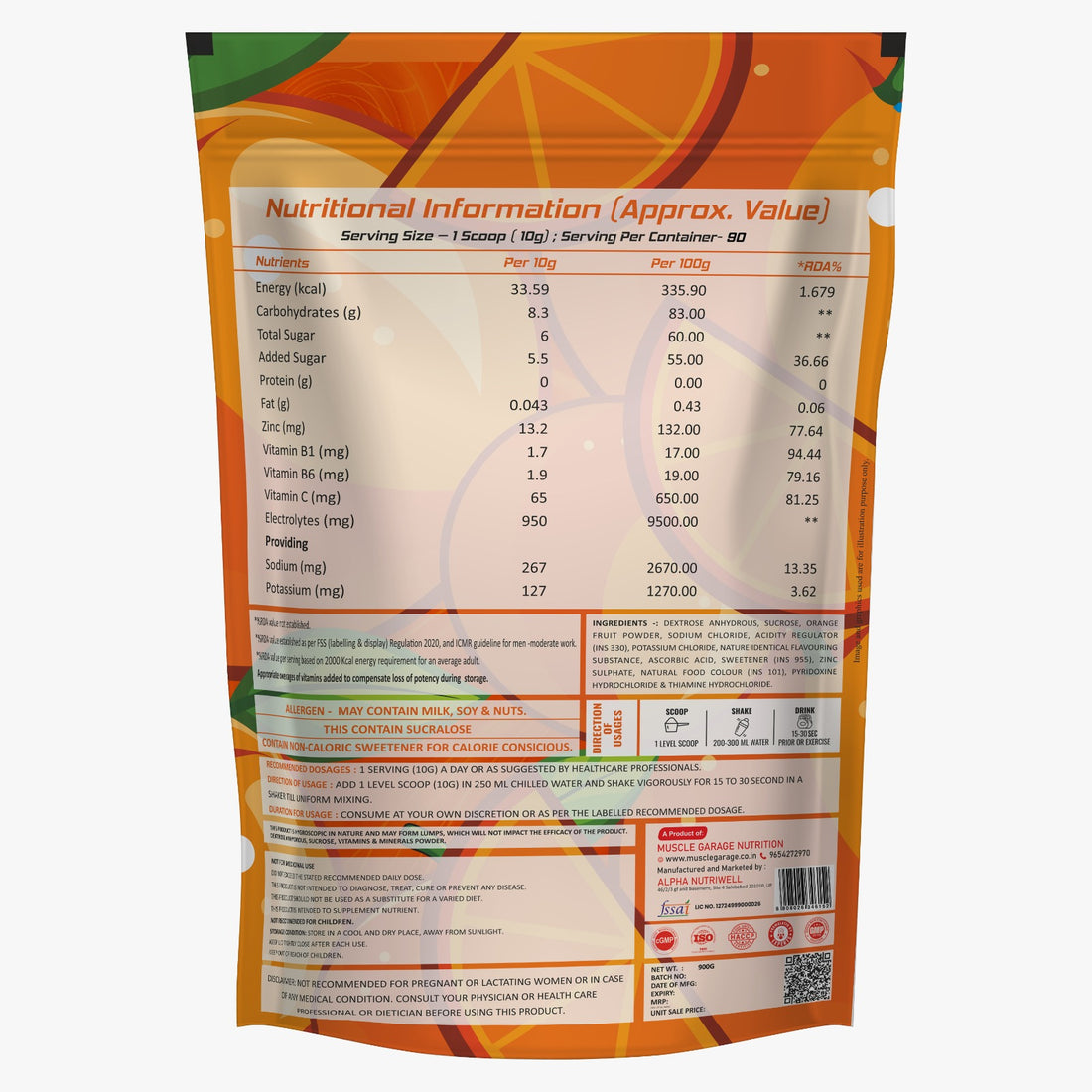 MG Goat Hydration Refuel Energy Drink – 900g (2Lbs) | Electrolyte ...